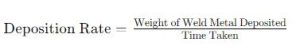 How to Calculate Weld Deposition Rate